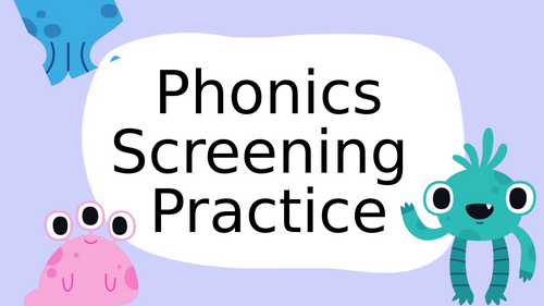 Phonics Screening Check Practice Words | Teaching Resources