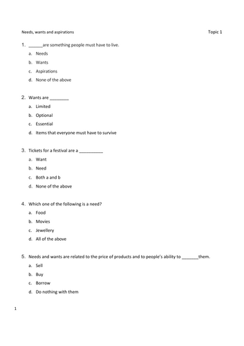 LIBF Unit 2 - Multiple Choice Questions With Answers | Teaching Resources