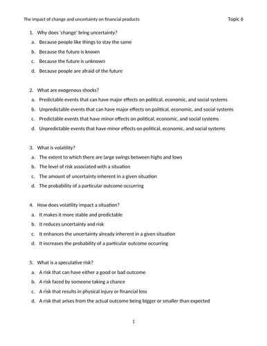 Unit 4 - Multiple Choice Tests | Teaching Resources Unit 4 - Multiple Choice Tests | Teaching Resources