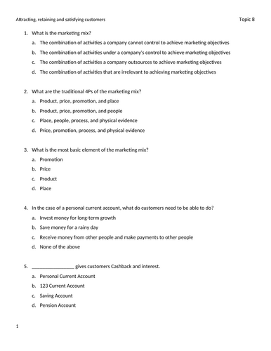 Unit 4 - Multiple Choice Tests | Teaching Resources Unit 4 - Multiple Choice Tests | Teaching Resources