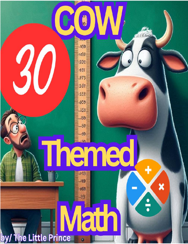 30 Engaging Cow-Themed Math Word Problems with Realistic Fun | Teaching ...