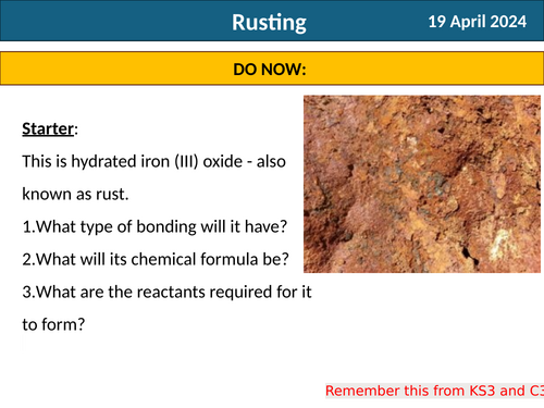 C15.1.Using Resources: Rusting | Teaching Resources C15.1.Using Resources: Rusting | Teaching Resources