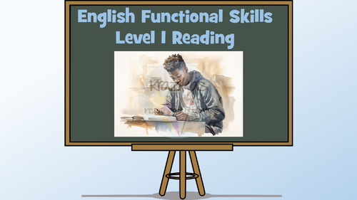 English Functional Skills - Level 1 - Reading PowerPoint Lesson ...