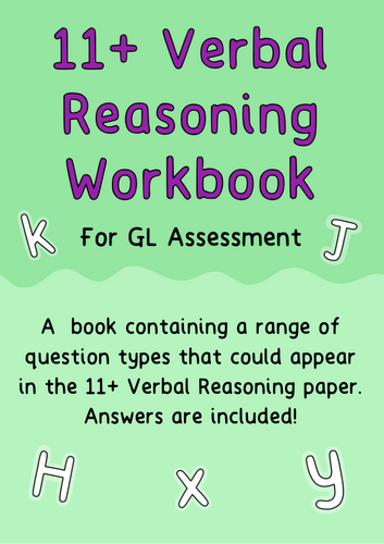 11+ Verbal Reasoning Workbook | Teaching Resources