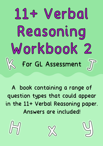 11+ Verbal Reasoning Workbook 2 | Teaching Resources
