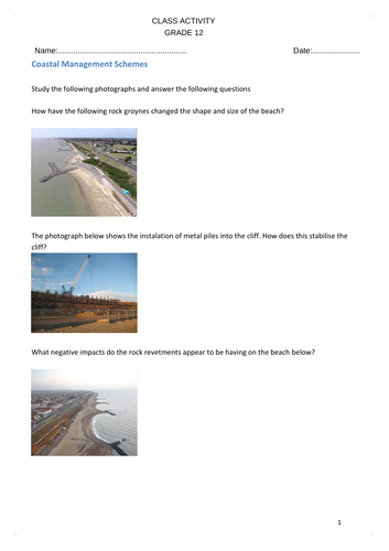 IB DP Geography Option B: Oceans and Coastal Margins (Full Unit ...