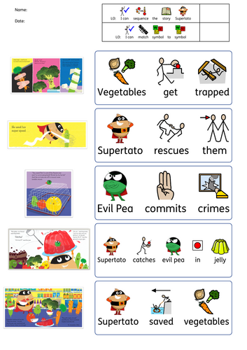 Supertato Colourful Semantic Sentence and Diary Entry Writing ...