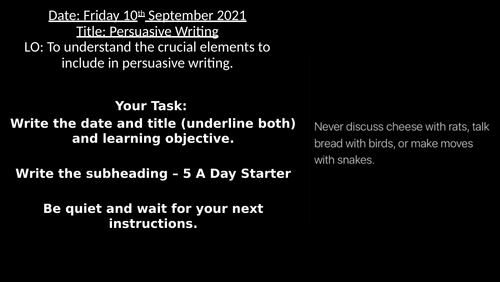 Persuasive Writing SOW Paper 2 Section B | Teaching Resources