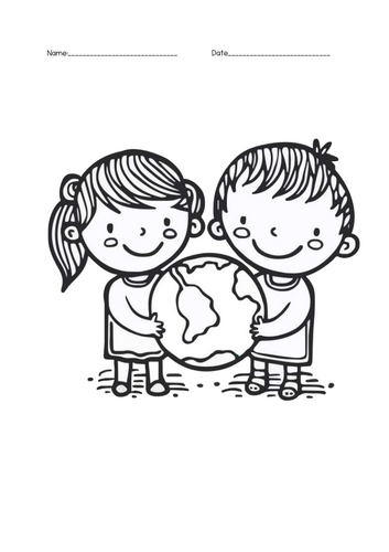 Earth Day: Colouring In Book | Teaching Resources