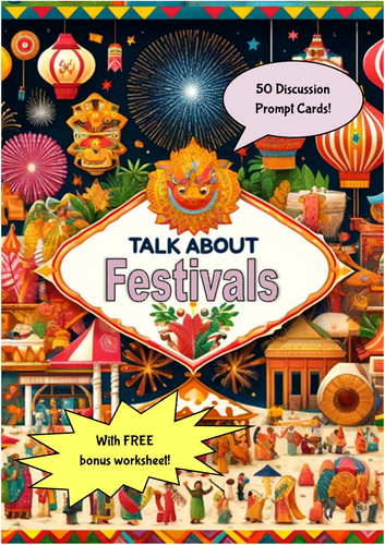 International Festivals: English for Discussion Prompt Cards | Teaching ...