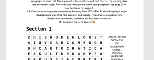 Quest for Political Stability: Germany 1871-1991, Section One Revision ...