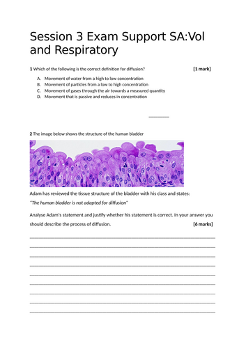 T-Level Health Paper B Questions Bank | Teaching Resources