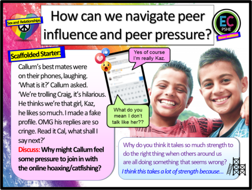 Peer Pressure and Influence | Teaching Resources
