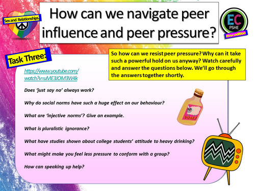 Peer Pressure and Influence | Teaching Resources