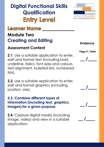 Digital Functional Skills - Module 2 - Creating & Editing - Unit 2.3 ...
