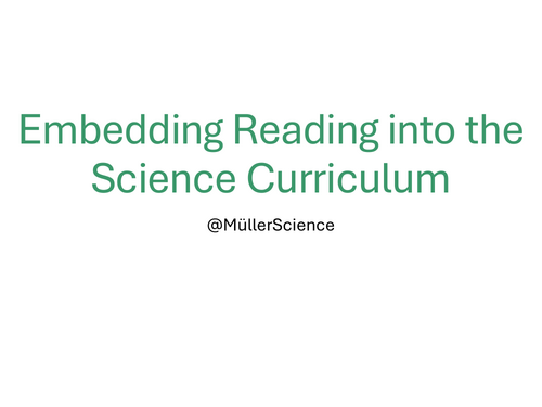 Teachers Talk Science Presentations | Teaching Resources