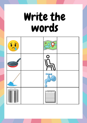CVC word writing | Teaching Resources