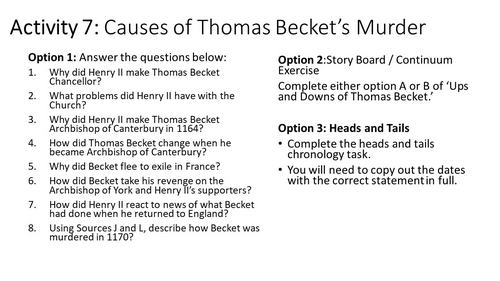 What were the Causes and Consequences of Thomas Becket's Murder ...