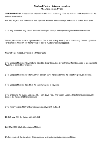 Revision activity for AQA History Paper 1 | Teaching Resources