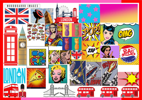 London Pop Art Moodboard: Free Creative Inspiration | Teaching Resources