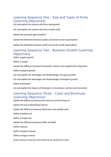 A Level Economics - Economies of Scale | Teaching Resources