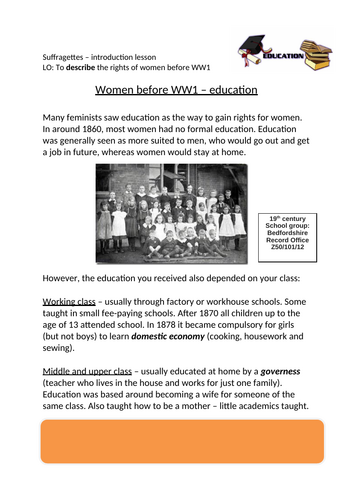 Victorian Times: Life for women in the UK before World War One ...