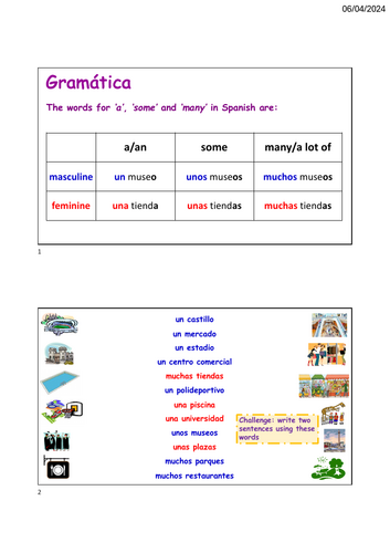 Year 7 Spanish Mi Ciudad, My City, KS3 | Teaching Resources