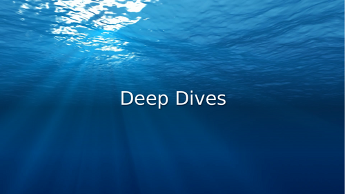 Deep Dive presentation for Staff Meetings | Teaching Resources