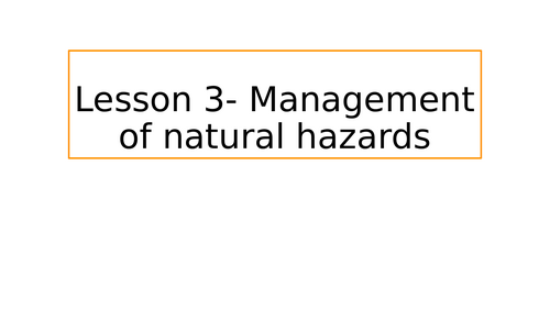 A-level Geography - Hazards PowerPoints | Teaching Resources