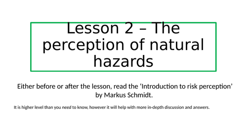 A-level Geography - Hazards PowerPoints | Teaching Resources