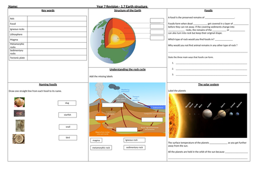 KS3 Physics AQA Revision mat | Teaching Resources