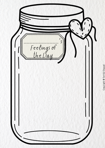 Fill My Jar - Adj. to Express Feelings | Teaching Resources