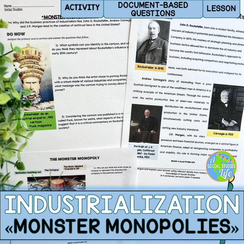 Monopoly, John D. Rockefeller, Andrew Carnegie, J.P. Morgan | Teaching ...