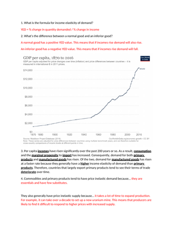 A Level Economics - Factors Influencing Growth and Development ...