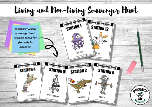 Living and Non-living Scavenger Hunt | Teaching Resources