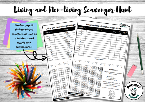 Living and Non-living Scavenger Hunt | Teaching Resources