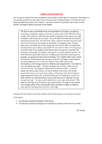GCSE AQA A Christmas Carol English Literature Paper 1 Full Revision PPT ...