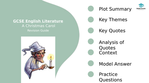 GCSE AQA A Christmas Carol English Literature Paper 1 Full Revision PPT | Teaching Resources