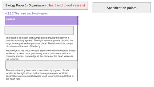 GCSE Revision The Heart and Coronary heart disease | Teaching Resources