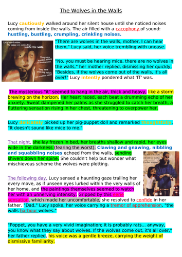 The Wolves in the Walls - Retell | Teaching Resources