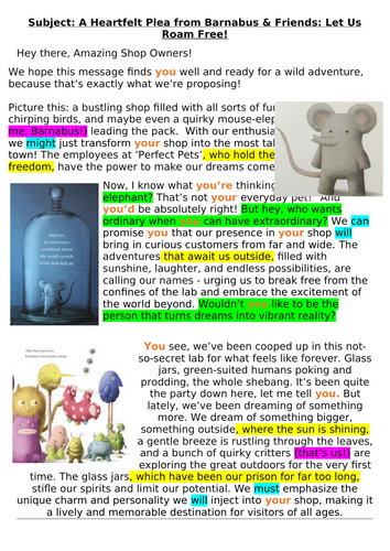 The Barnabus Project - Persuasive writing | Teaching Resources