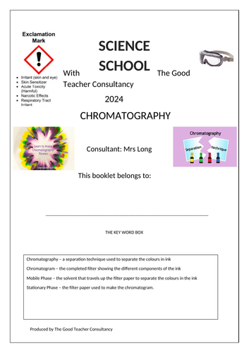 Chromatography lessons with great activities | Teaching Resources