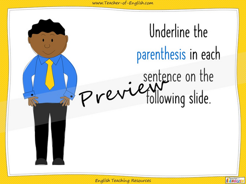 Using Punctuation to Indicate Parenthesis - Years 5 and 6 | Teaching ...