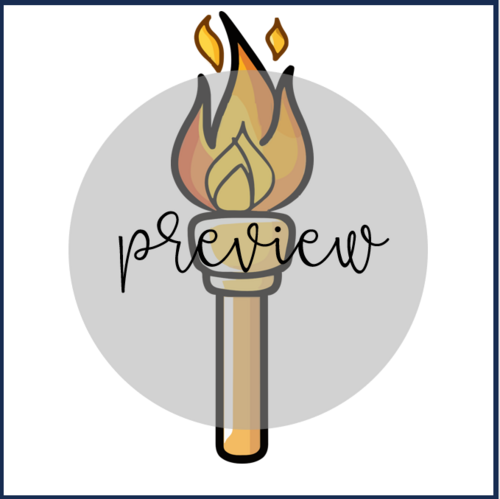 Olympic Games Torch Cutout: Engaging Bulletin Board Decor for Classroom ...