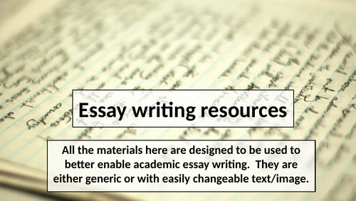 Essay writing and analysis | Teaching Resources