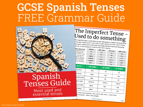 GCSE Spanish Tenses Guide | GCSE GRAMMAR | Teaching Resources