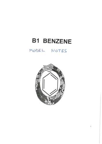 Year 13 OCR A-Level Benzene | Teaching Resources