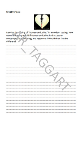 SHAKESPEARE - COMPREHENSION-ROMEO & JULIET PLOT SUMMARY | Teaching ...