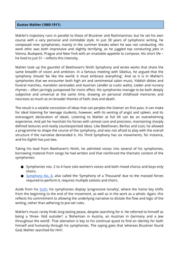 Eduqas A Level Music - AoSA Development of the Symphony - Lesson bundle ...