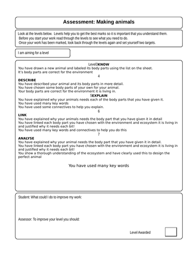 Savanna Animal Adaptations | Teaching Resources